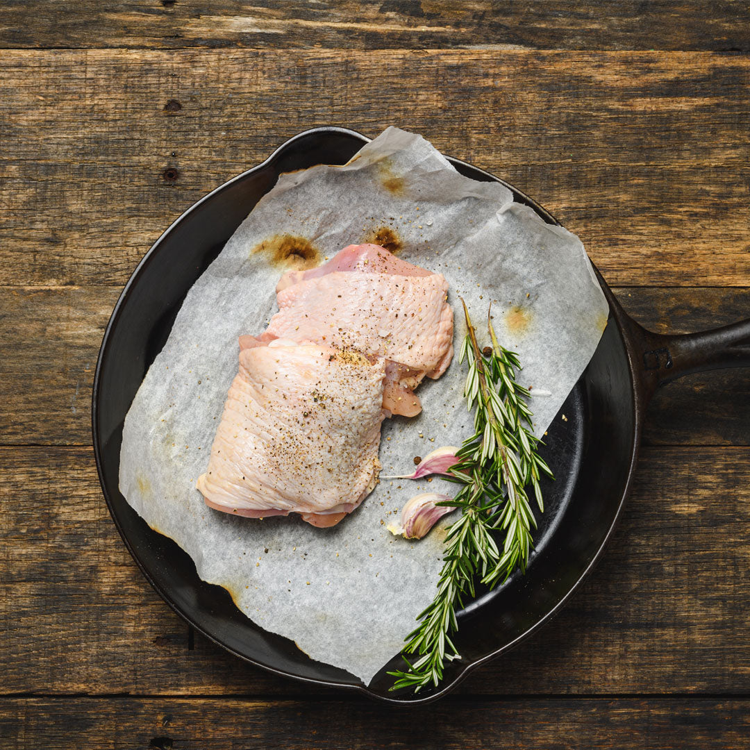 5 lb Boneless Chicken Thigh Box – Four Mile River Farm